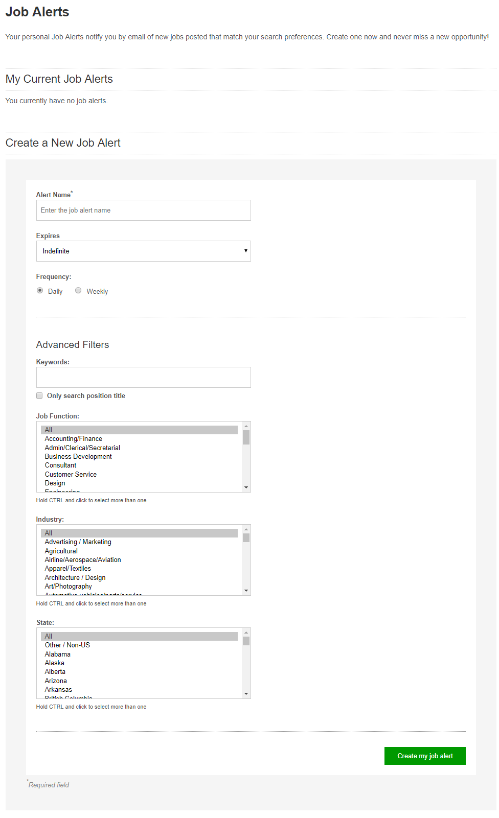 How Do I Create a Job Alert? – YM Careers
